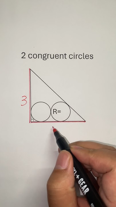 Tangent to circle | Pythagorean theorem #tangent #geometry #shorts - YouTube