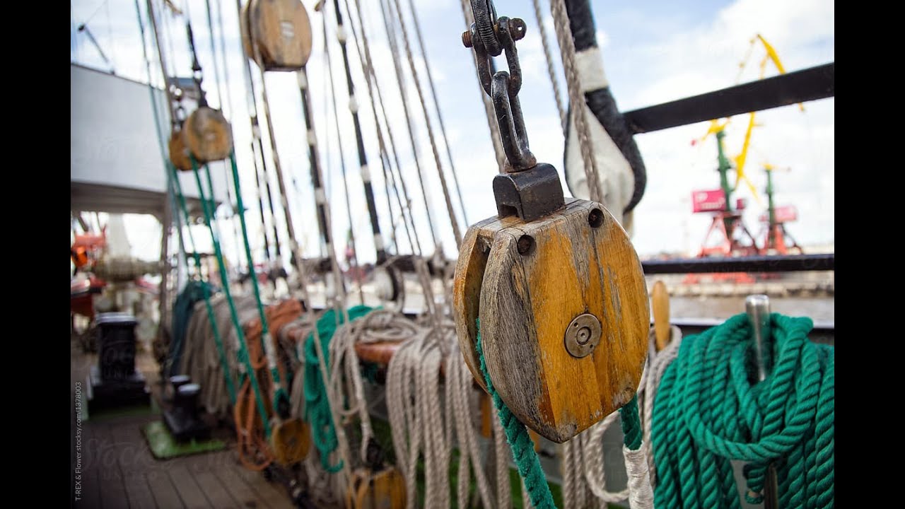 Seamanship - Line with Block & Tackle - YouTube