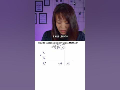Factorize Equations using the Cross Method | GCE O-Level Lower Secondary Math | #Math #O-Level ...