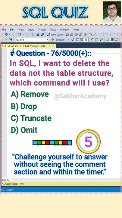 SQL Quiz 76 || #sql #mysql #interview #mcq #shorts #viralvideo #reels #databasequiz ...
