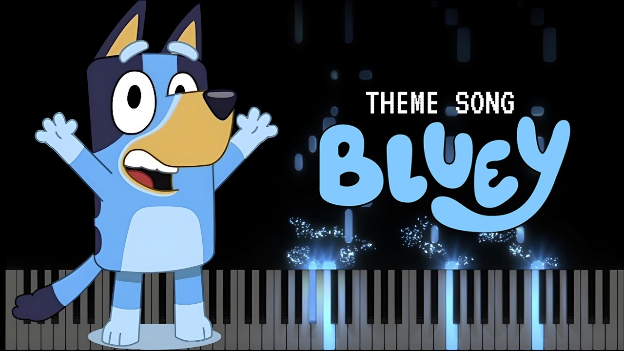 Bluey Theme Song (Piano tutorial) - YouTube