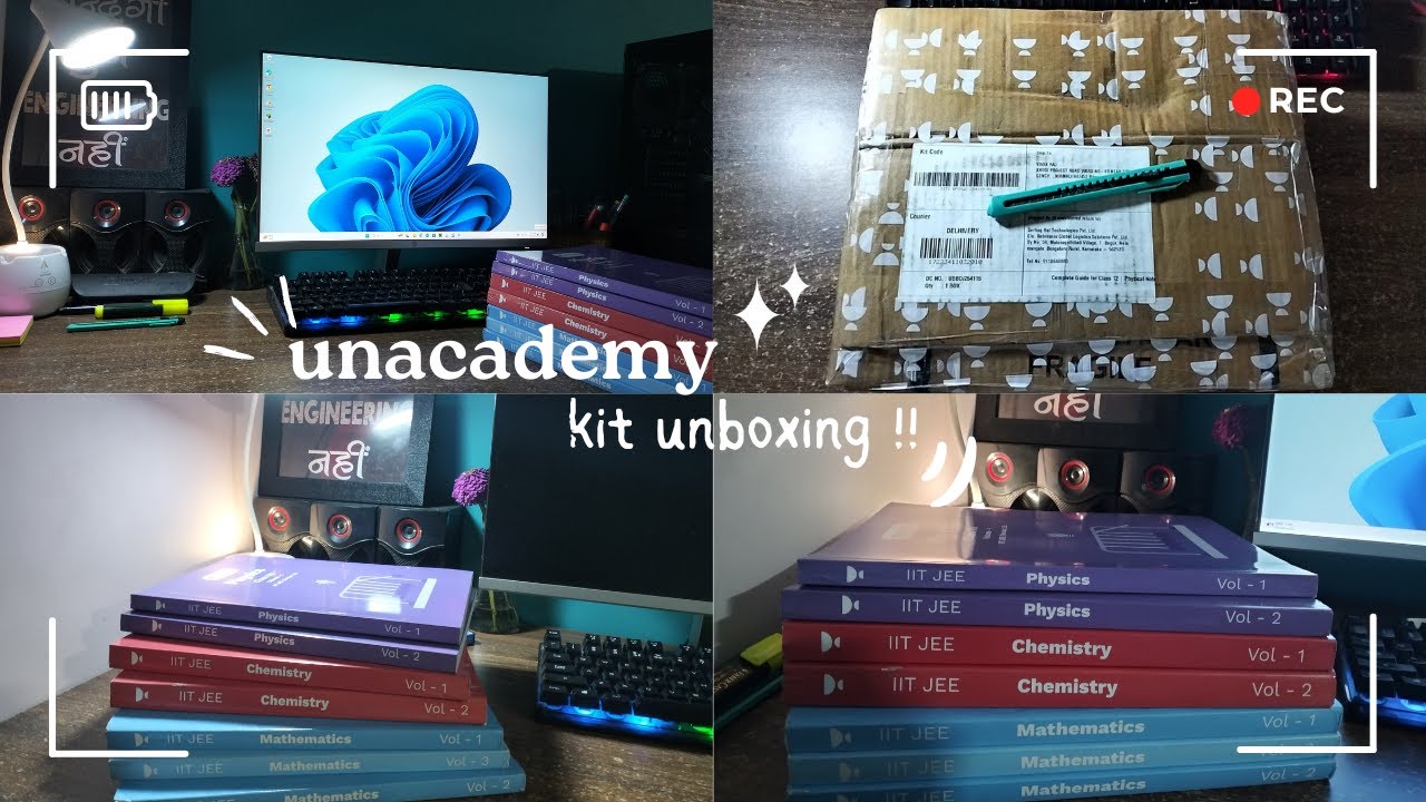 Unacademy IIT-JEE Books Kit Unboxing 2024 | @Viccky21 | @unacademy ...
