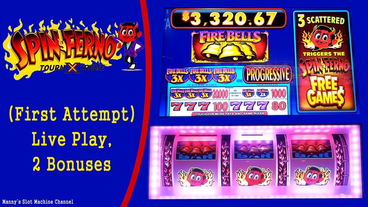 Spin Ferno Slot Machine BONUS WIN Live Play - YouTube