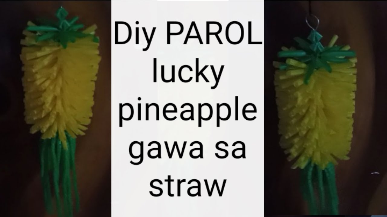 NEW DIY AMAZING PAROL NA GAWA SA STRAW || LOW BUDGET PAROL || lucky ...