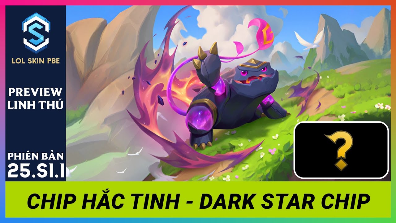 Linh Thú Chip Hắc Tinh - Little Legend Dark Star Chip | Astra TFT x LOL ...
