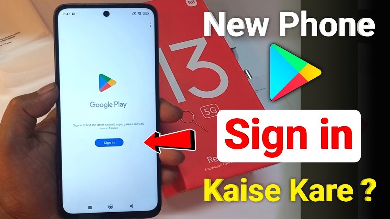 New Phone Me Play Store Par Sign in Kaise Kare | How to Sign in to Play ...