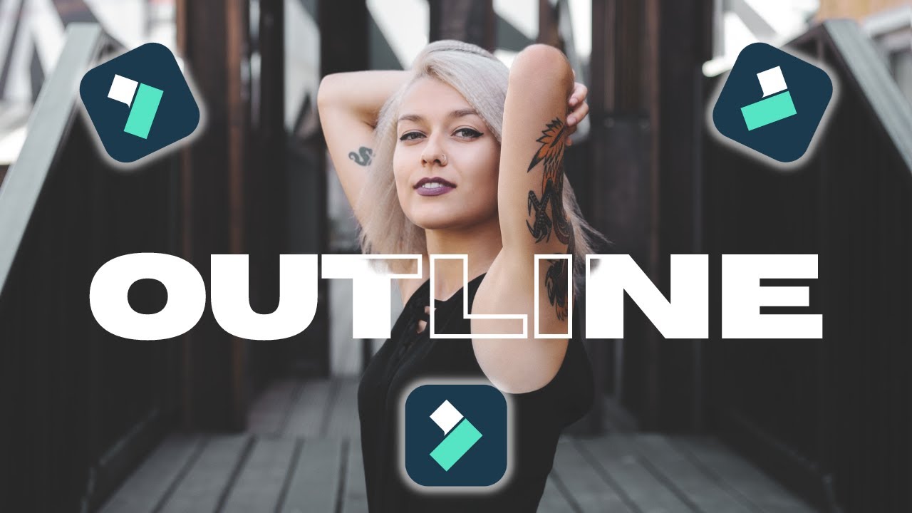 Create Outline Text Effect in Filmora ! - YouTube