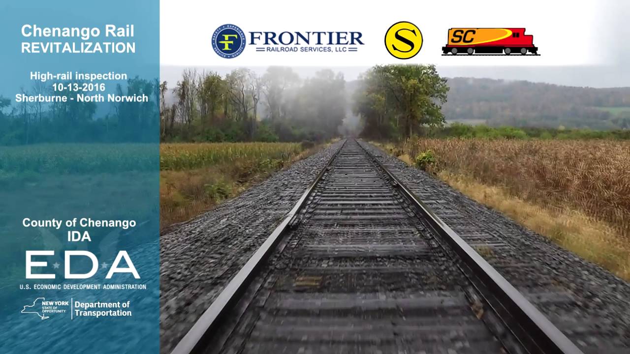 High rail inspection, NYSW Utica Branch, Sherburne to North Norwich ...