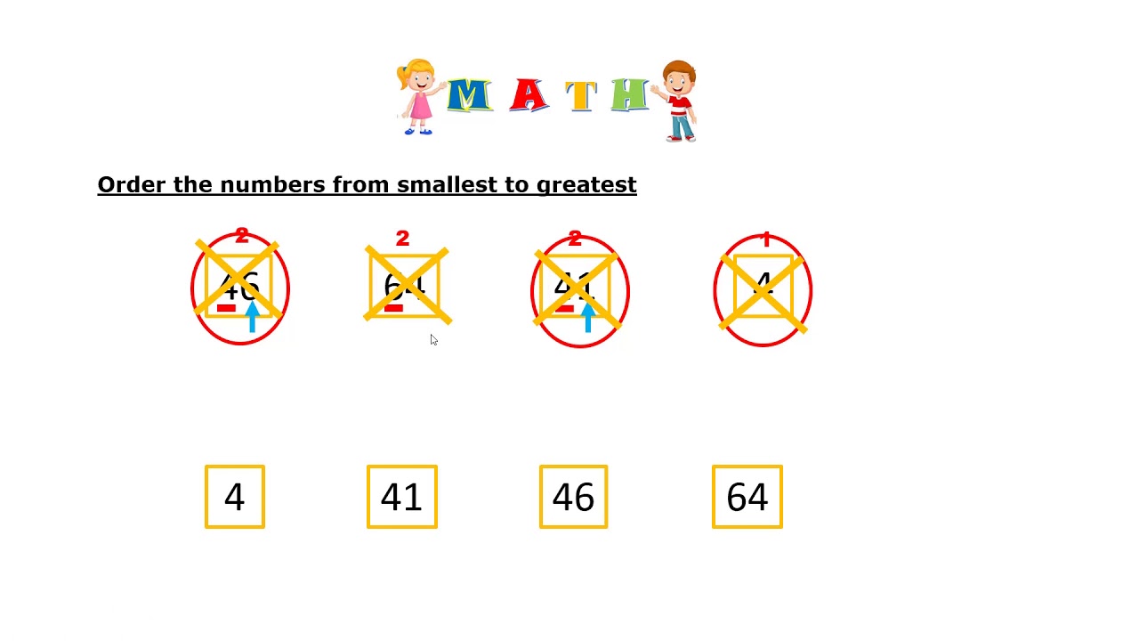 Ordering Numbers up to 99 / up to 999 - YouTube