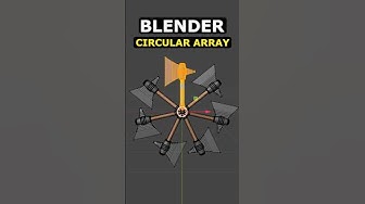 Easy Fast Circular Array - Blender Tip #3d #blender #3dmodeling