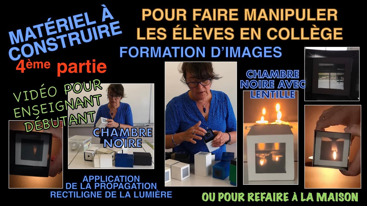 Construction de matériel expérimental d’optique pour faire manipuler ...