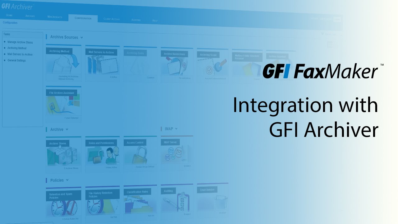 Integration with GFI Archiver | GFI FaxMaker - YouTube