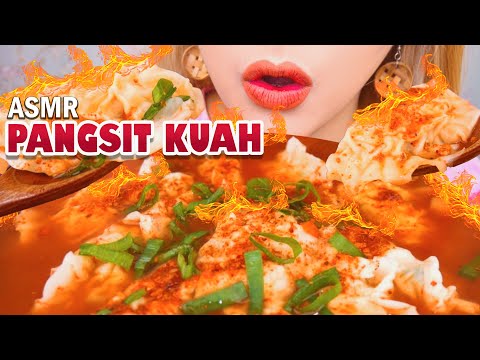 SAMPE KESYELEK🥴 ASMR PANGSIT REBUS KUAH PEDES CAMPUR BUBUK CABE H0T🔥 | ASMR Indonesia