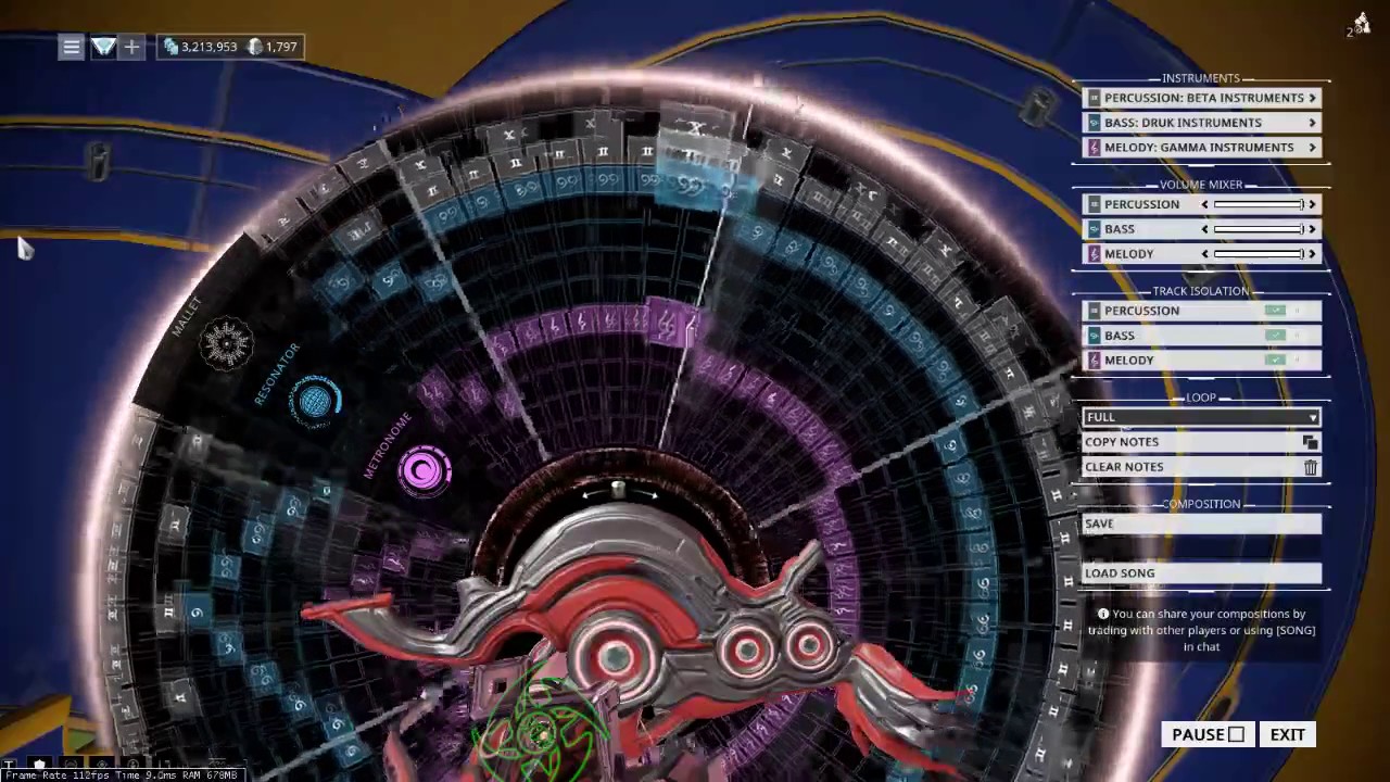 Warframe Mandachord | DPS and ability buff song! - YouTube