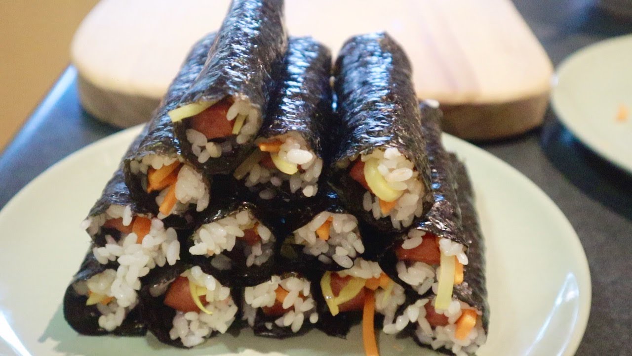 Mini Spam Kimbap - YouTube