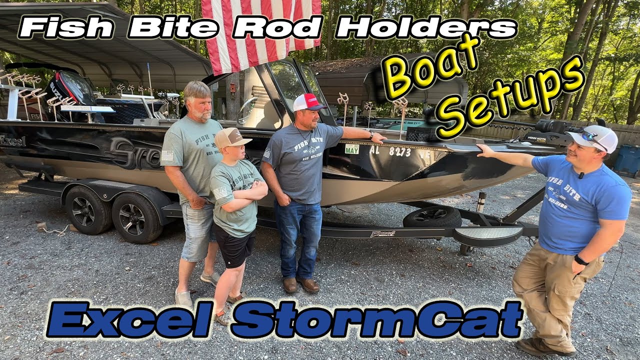 Express StormCat Setup: Fish Bite Rod Holders - YouTube