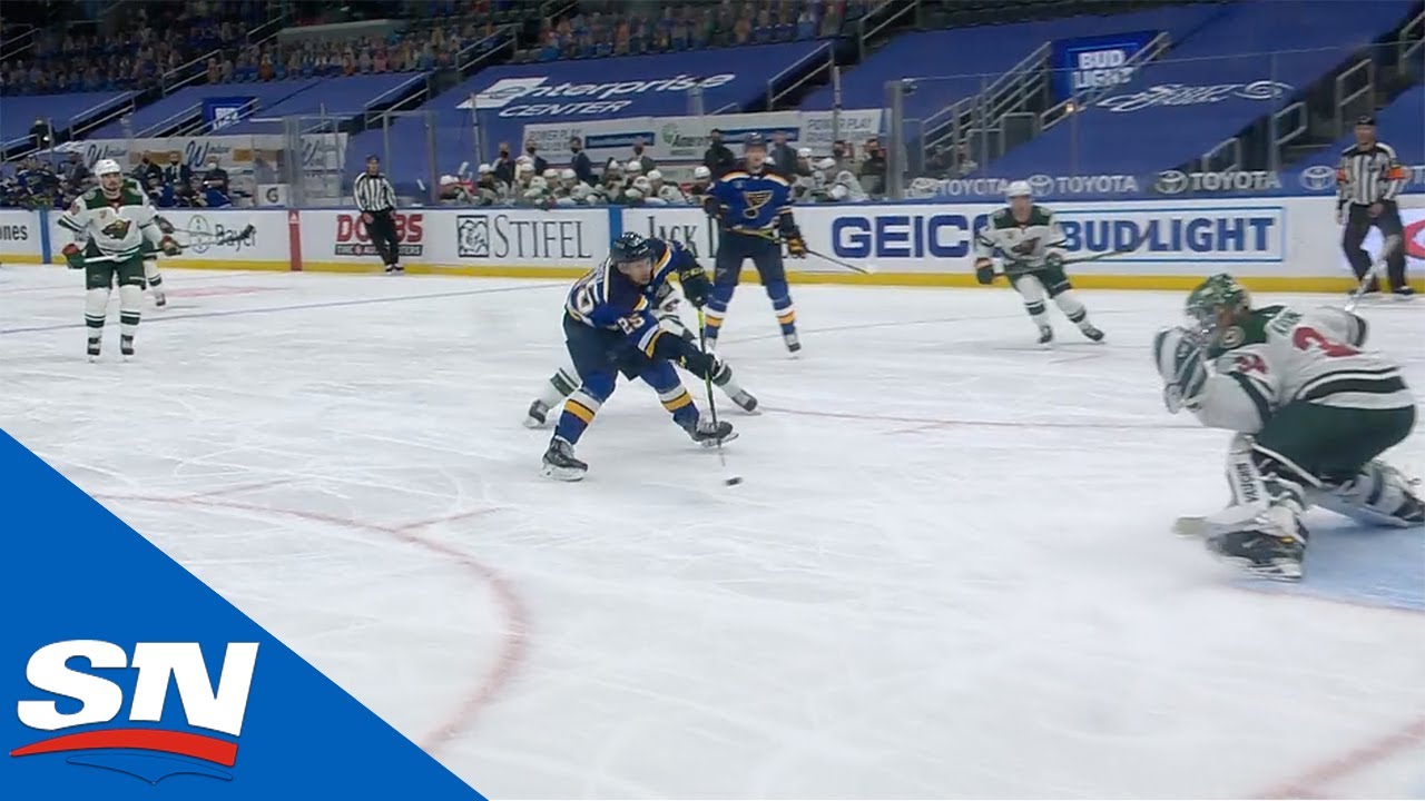 Jordan Kyrou Finishes Perfect Blues Counter-Attack Goal Against Wild ...