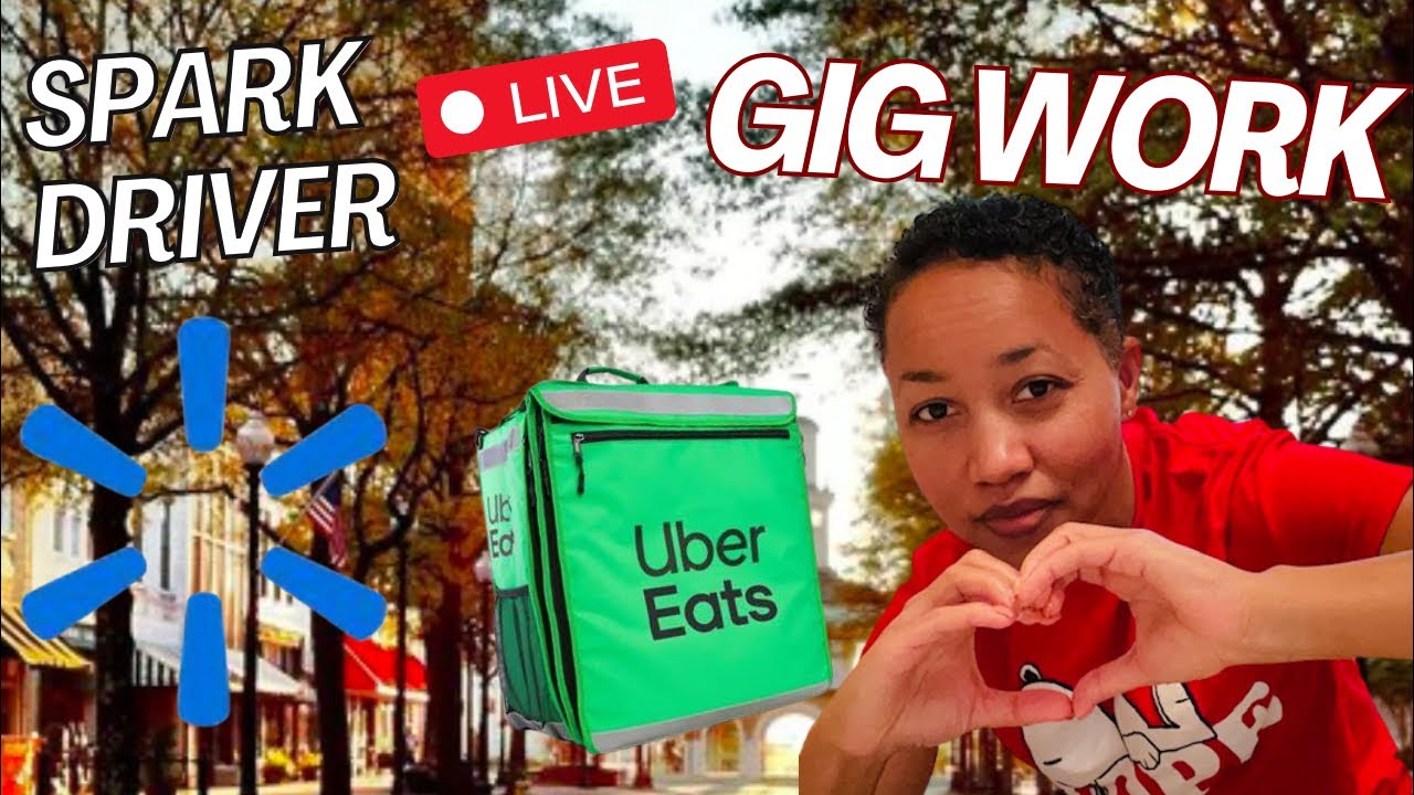 Live - Delivering Uber Eats & Walmart Spark Items! - YouTube