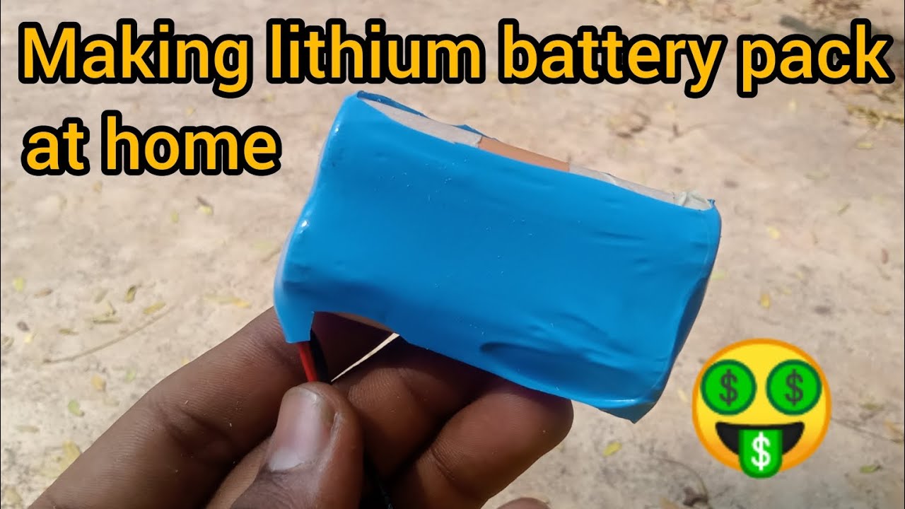how to make 7.4v powerful lithium ion battery pack at home - YouTube