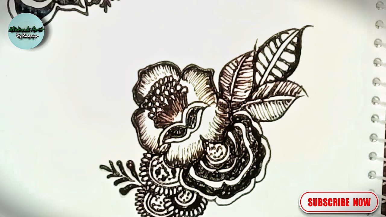 simple flowers mehndi bunch design Arabic Mehndi simple Mehndi Design ...