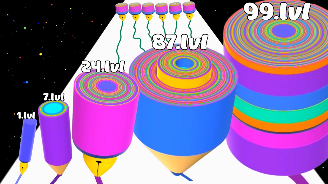 WRAPPER RUNNER 3D - Level Up Satisfying ASMR Pencil Run New Updated 02 ...