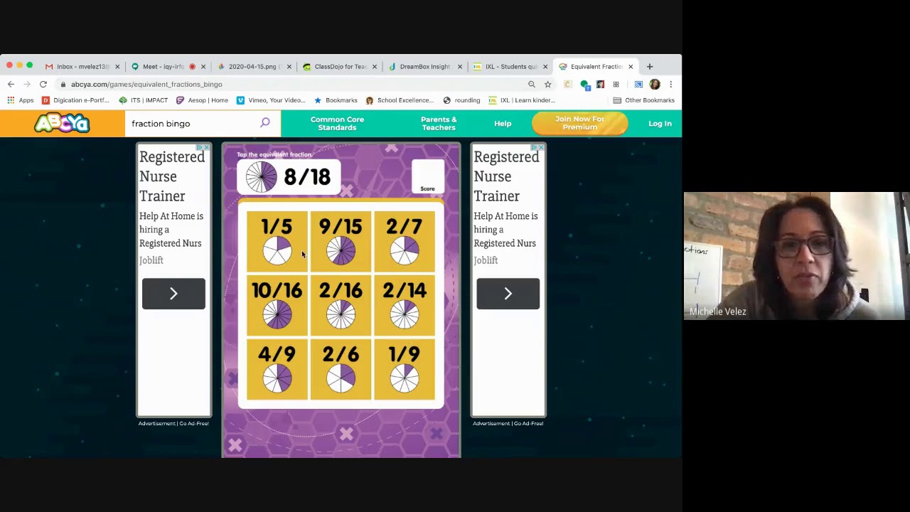 3rd Grade Math Enrichment! Equivalent Fractions Bingo - YouTube