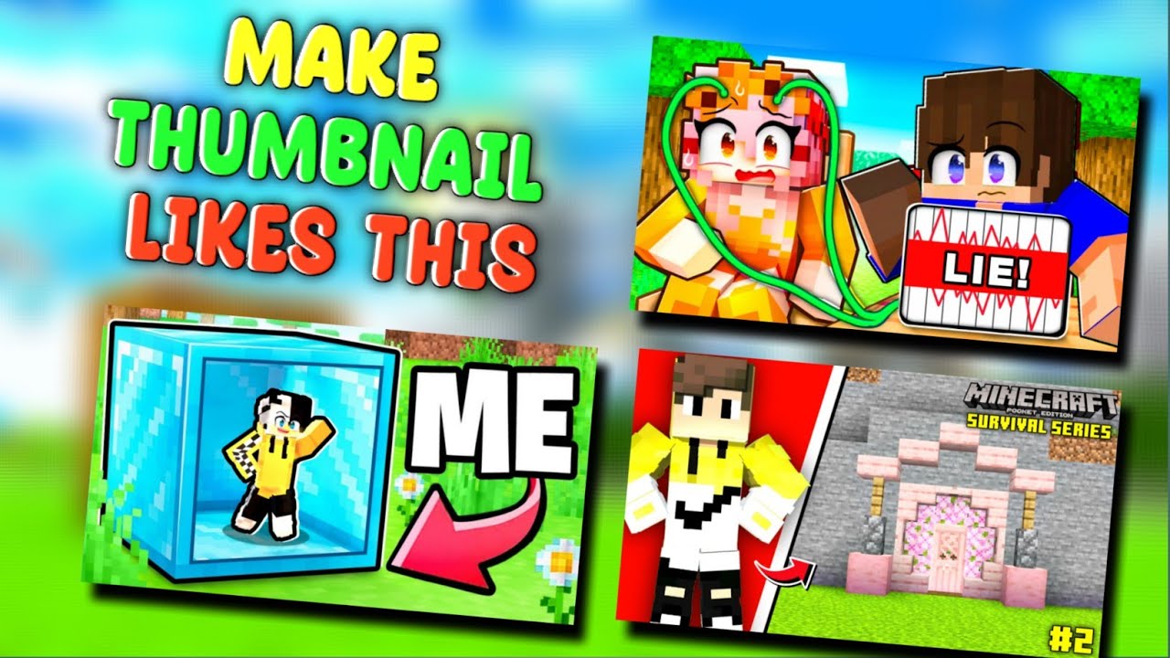 How To Make Minecraft Thumbnail Like Gamerfleet😏 (TUTORIAL) - YouTube