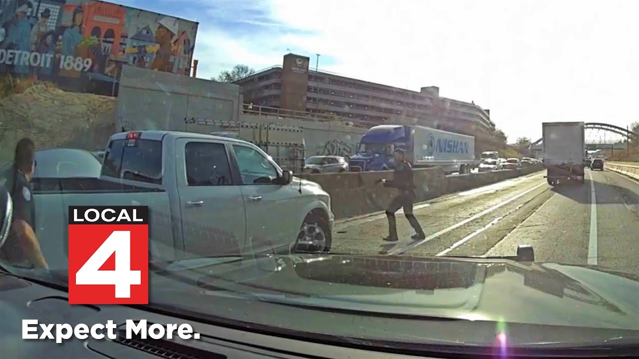 Video captures chaotic police chase through Metro Detroit - YouTube