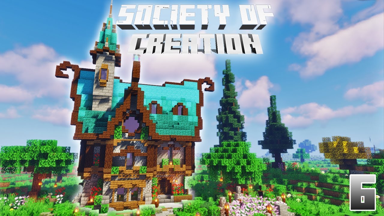 My BEST Survival House EVER! Society of Creation Episode 6! - YouTube