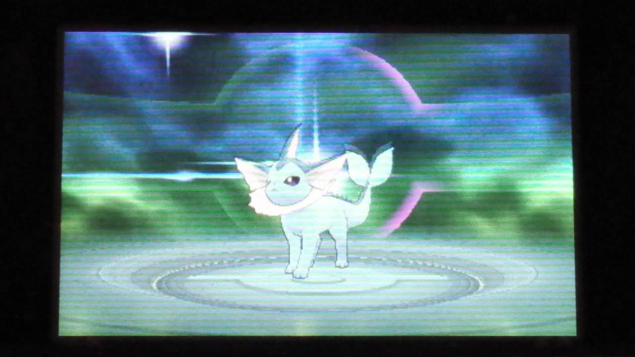 Pokemon Omega Ruby - Evolving My Eevee Into Vaporeon - YouTube