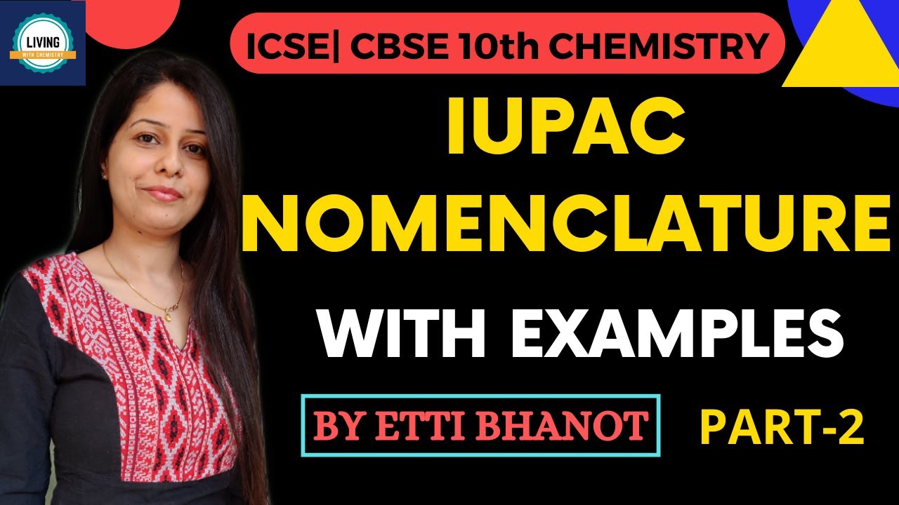 IUPAC Nomenclature of Organic Chemistry| With Examples| ICSE | CBSE ...