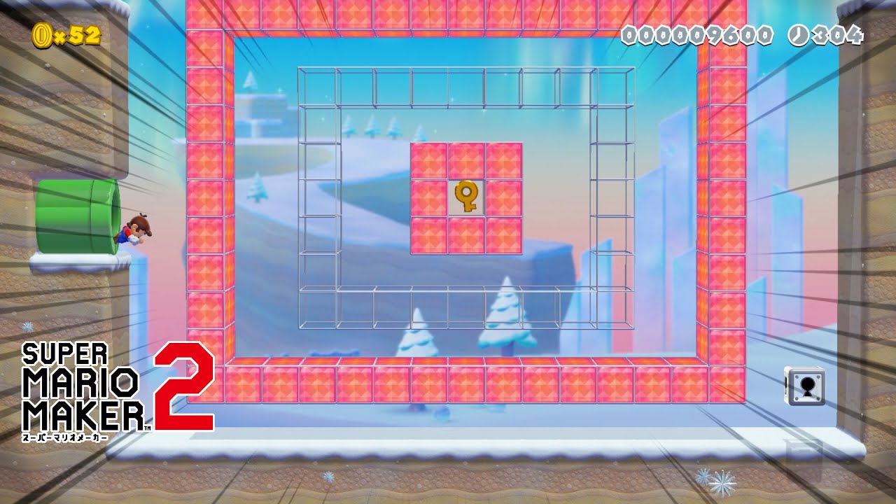 [マリオメーカー2] てんめつブロックに乗ろう (Blinking Block - [Super Mario Maker2]) - YouTube