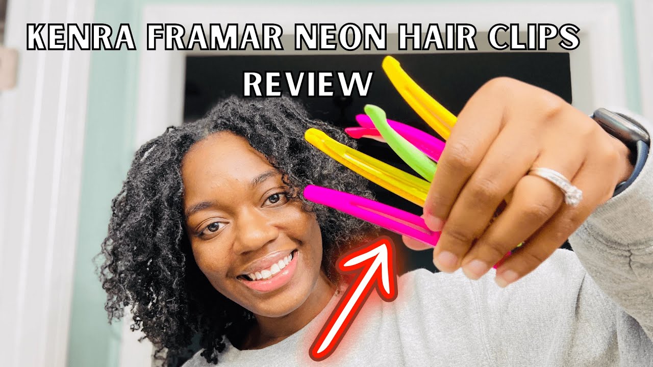 Framar Neon Hair Clips Review - YouTube