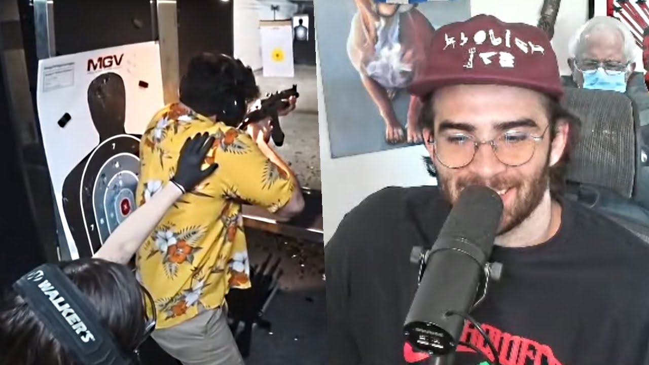Hasanabi Reacts To Himself Shooting A Gun (At The Gun Range) - YouTube