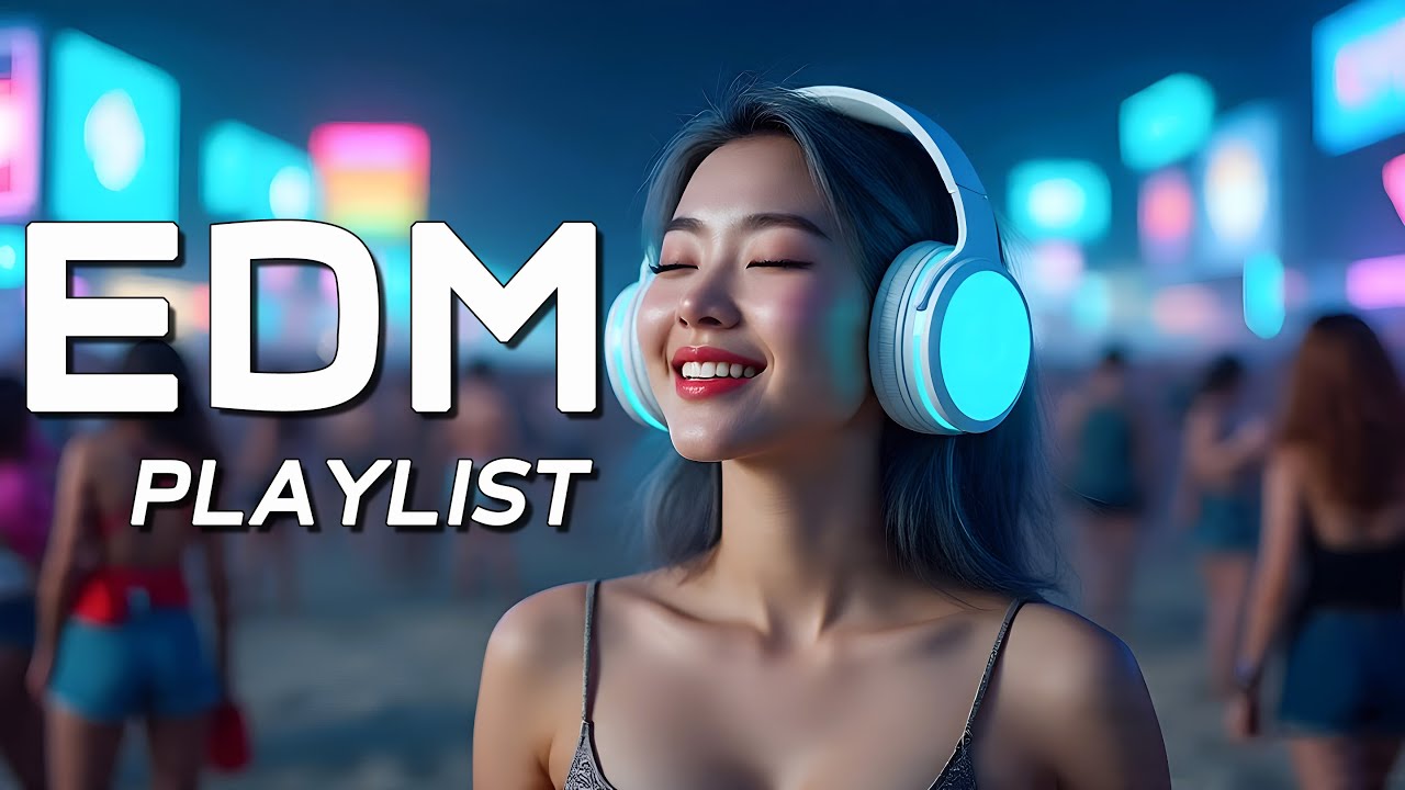[EDM Playlist #7] Best Of EDM 2025 • Cyberpunk Music Mix • Dance, Beach ...