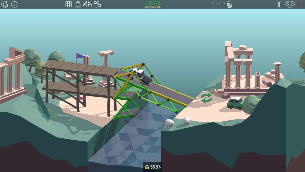 Poly Bridge 4-4 - YouTube