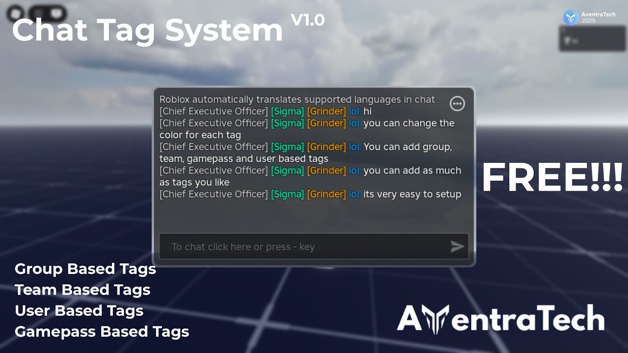 Chat Tag System - Roblox Studio [FREE] - YouTube