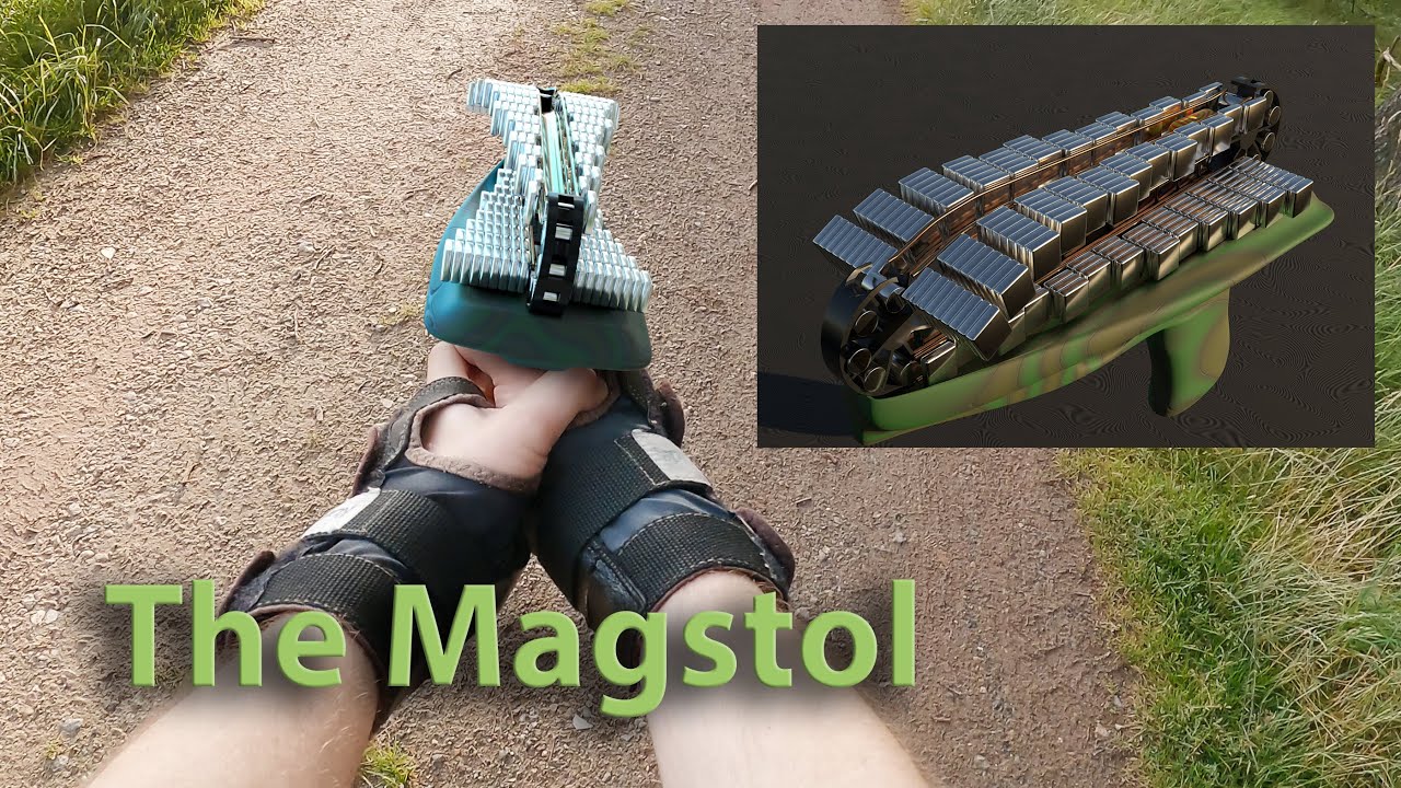Magstol, the new magnetic pistol / a gun using permanent magnets - YouTube