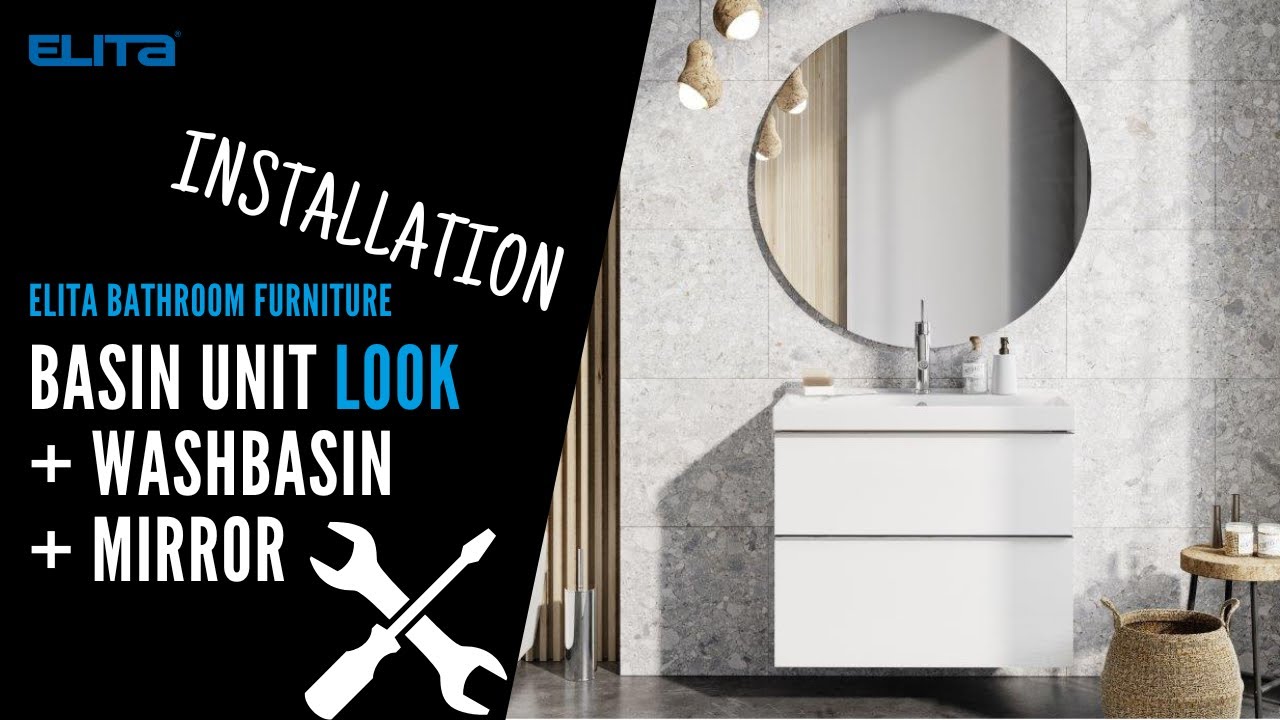 INSTRUCTIONAL VIDEO (Installation): basin unit Look + washbasin ...