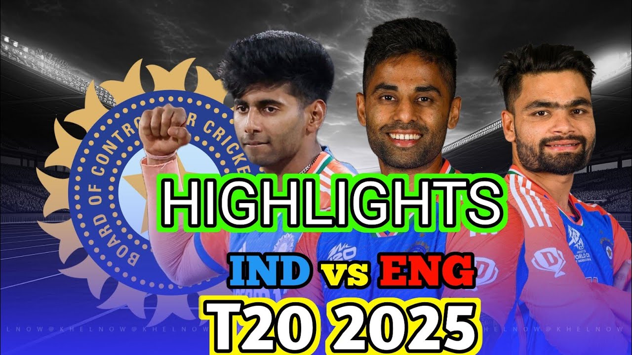 HIGHLIGHTS IND VS ENG FIRST T20 MATCHES 2025 - YouTube