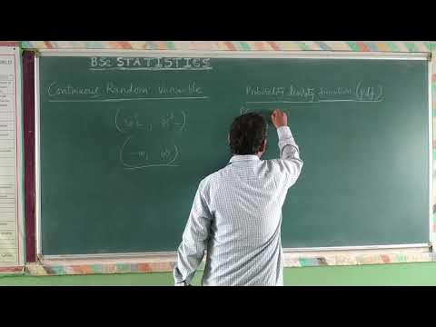 Continuous Random Variable and pdf definitions - BSc Statistics - YouTube