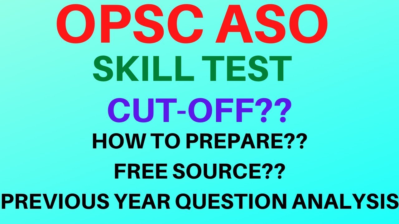 OPSC ASO SKILL TEST SAFESCORE Free Source For Skill Test How To opsc-aso-skill-test-safescore-free-source-for-skill-test-how-to