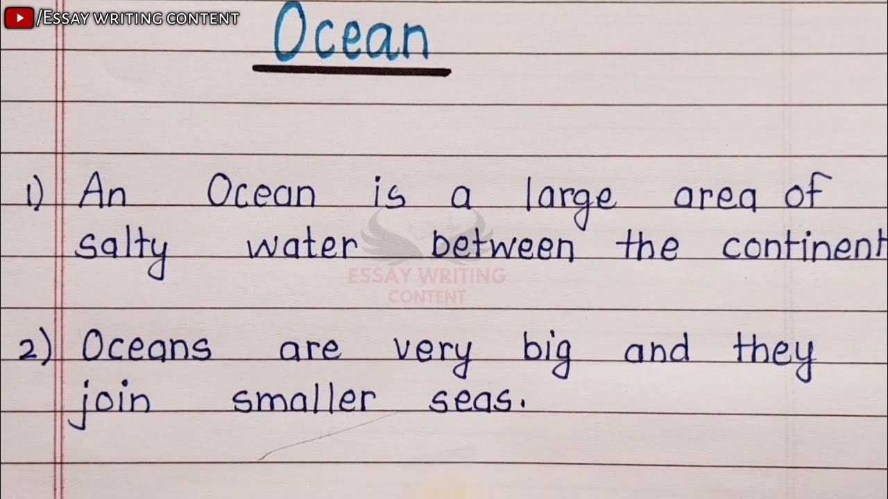10 lines Essay on ocean in english | 10 lines on ocean | About oceans ...