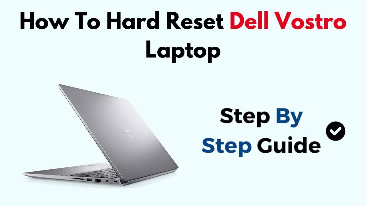 How To Hard Reset Dell Vostro Laptop - YouTube
