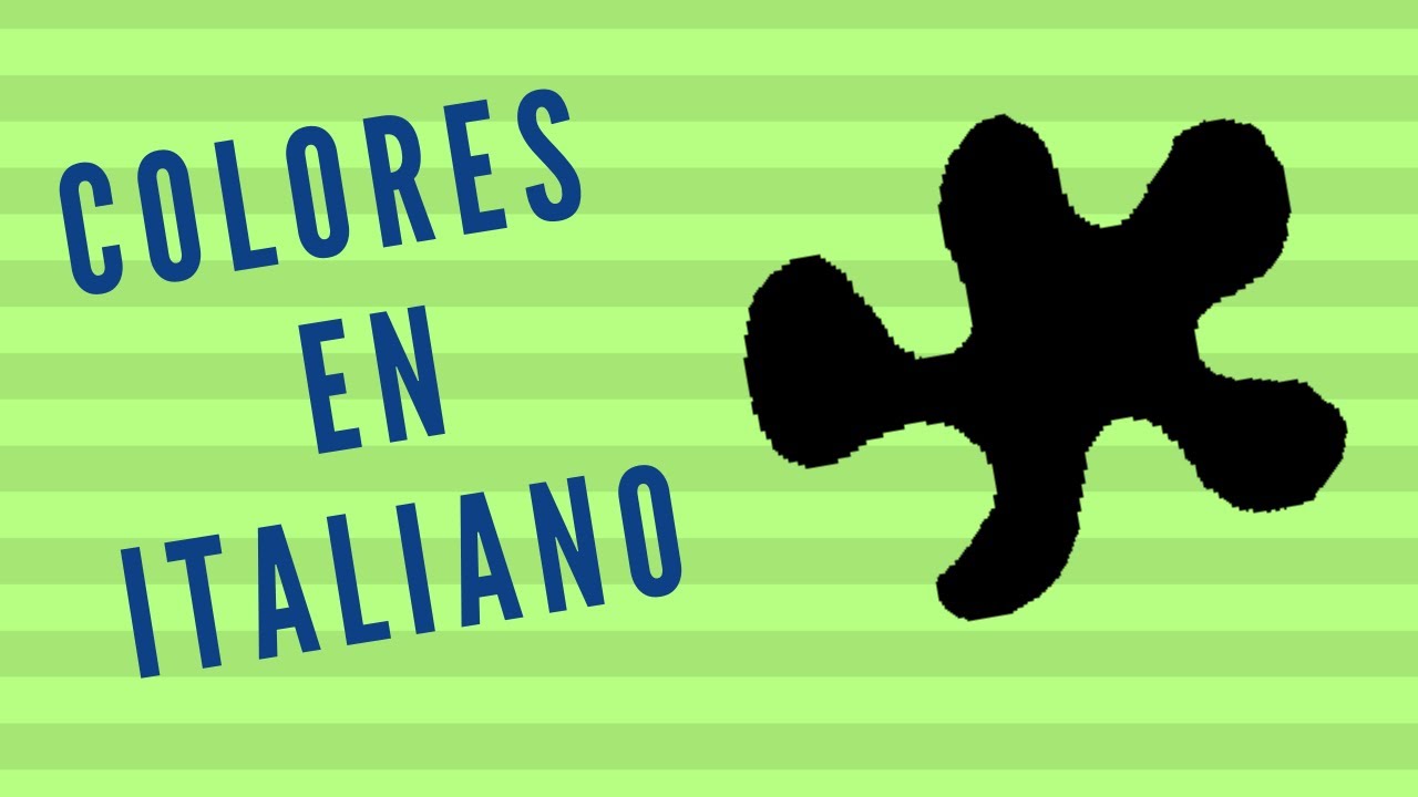 Colores en Italiano - Colors in Italian - YouTube