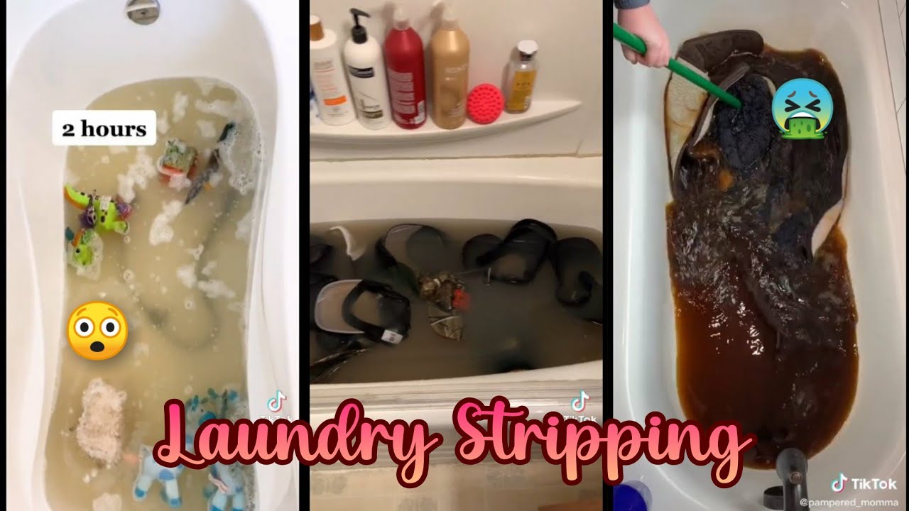 Laundry Stripping TikTok Compilation #1 | Vlogs from TikTok - YouTube