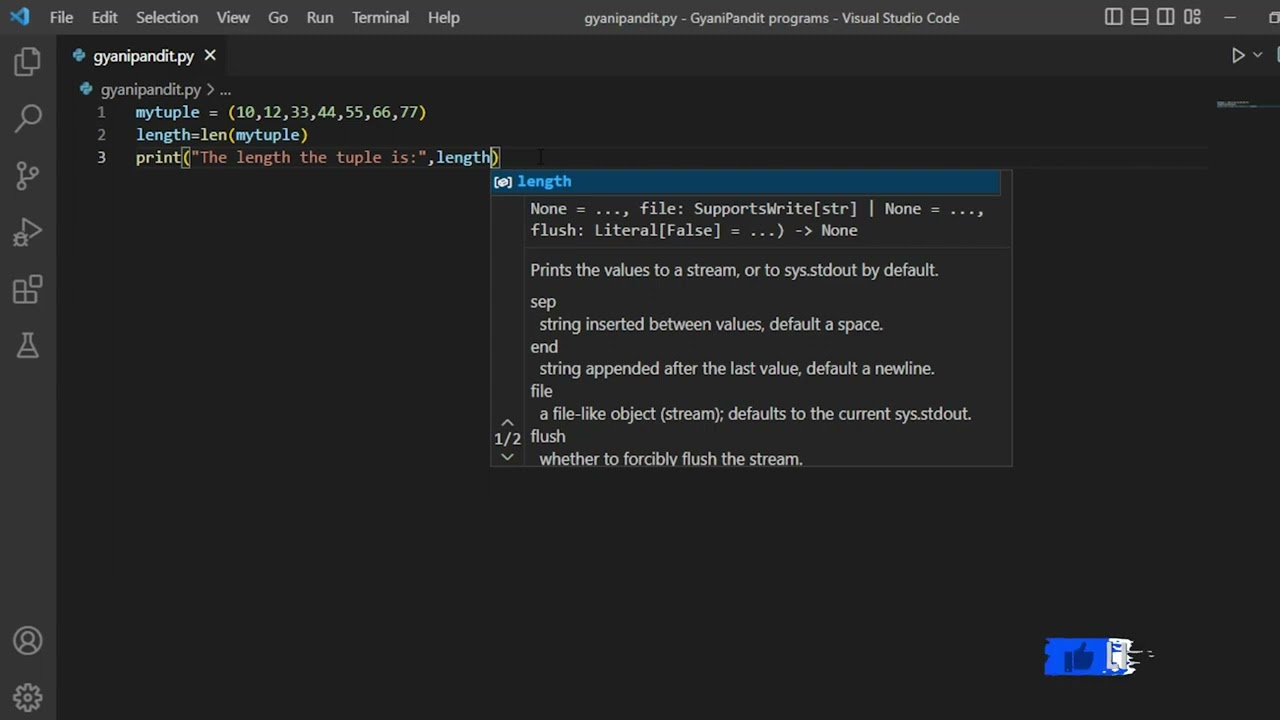 How To Get Length Of Tuple In Python YouTube How To Get Length Of Tuple In Python YouTube