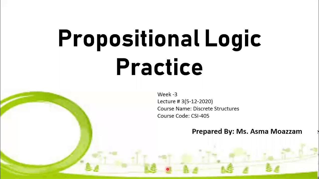 Propositional Logic, Logical Connectives and Truth Table Overview with ...