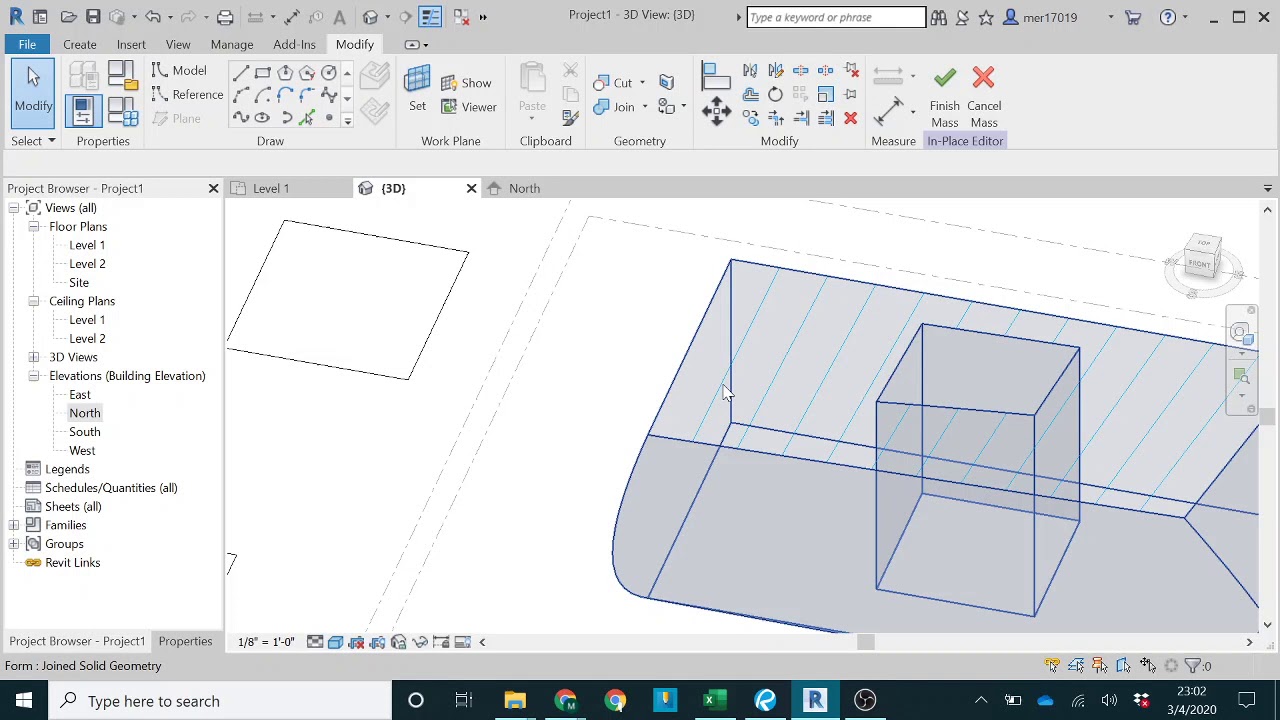 Basics of Revit's Mass-in-place - YouTube