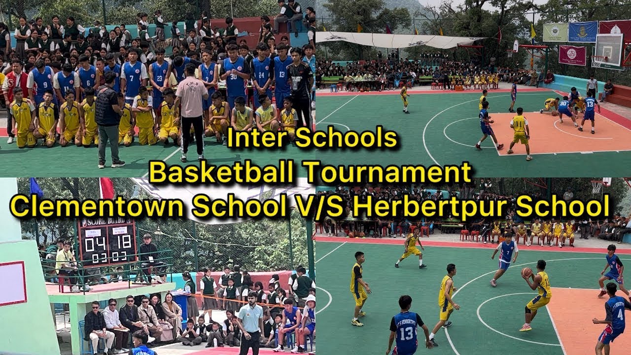 Clementown School V/S Herbertpur School Basketball 🏀 #tibetanvlogger # ...